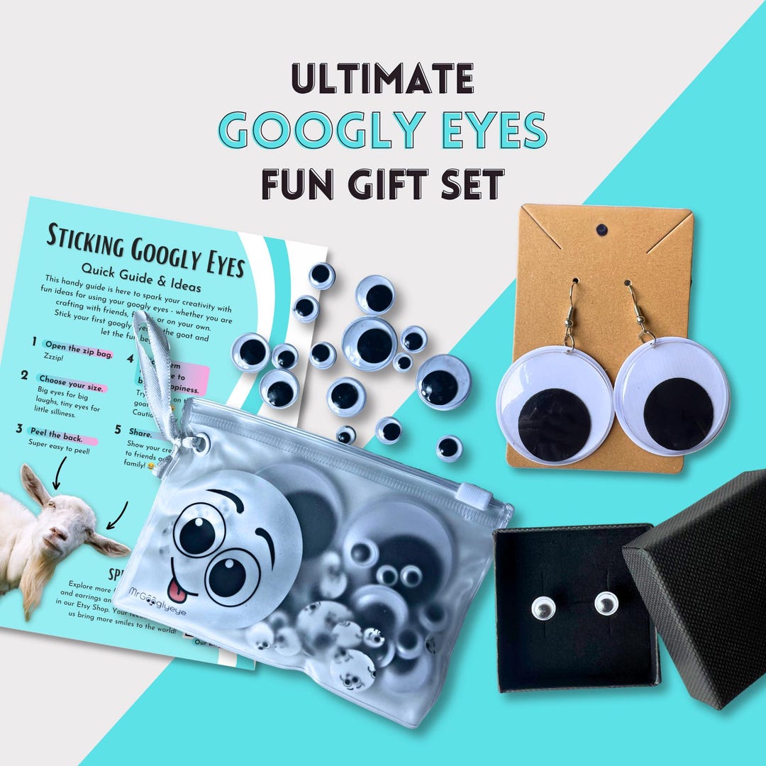 Ultimate Googly Eyes Experience Gift Set Fun Googly Eyes Earrings ...