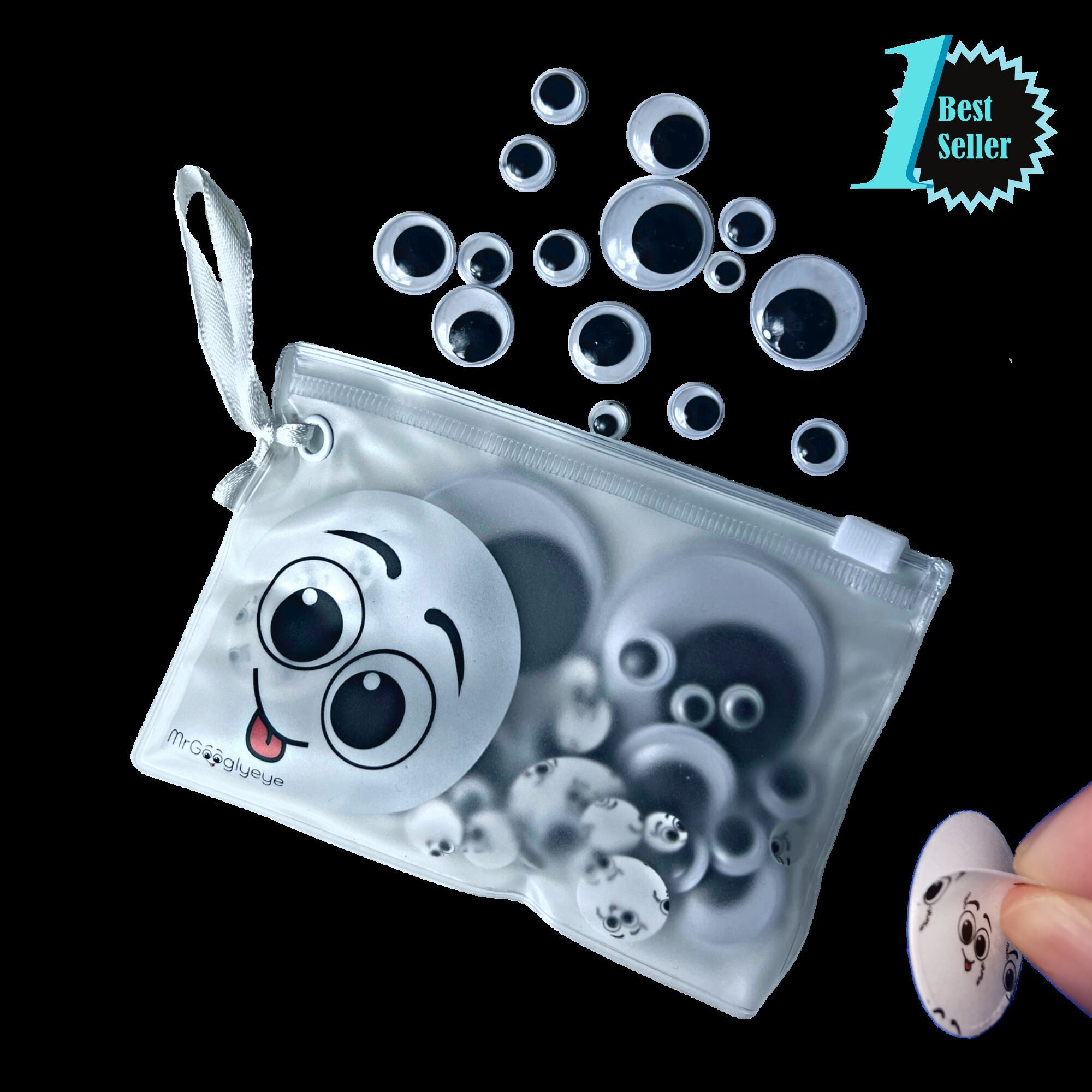 High-quality Googly Eyes Set in Zip Bag 50pcs 7-40mm Eco-friendly ...