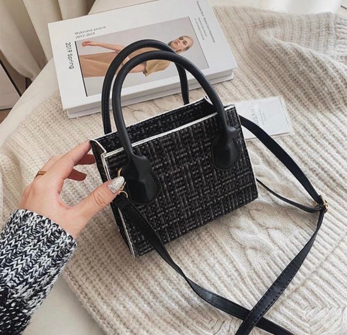 Shoulder Bag Small Tote Bag 90s Bag Bag Charm Tote Bag | Etsy