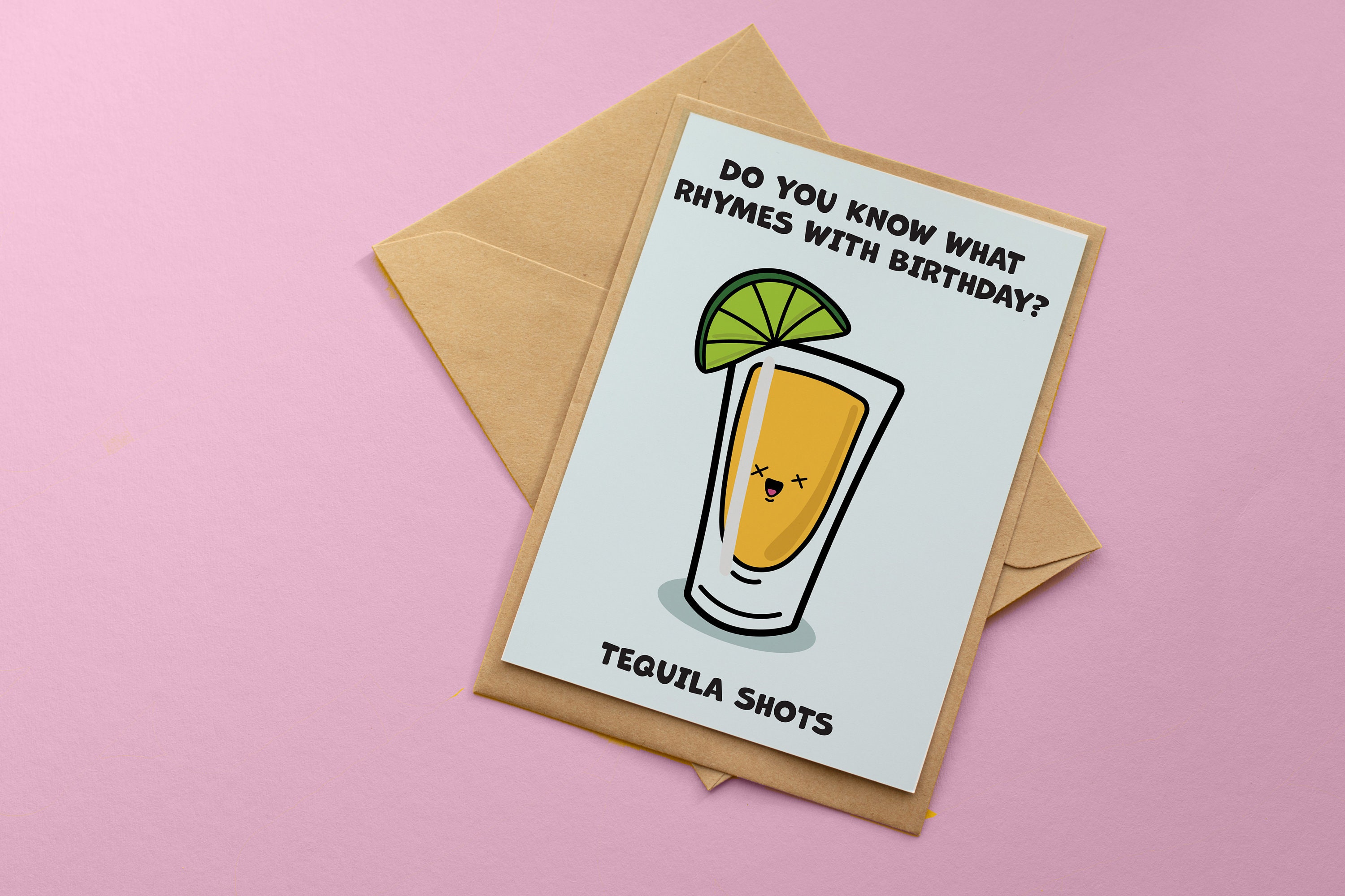 Tequila Themed Birthday Card | Printable Card | Cute Birthday Card ...