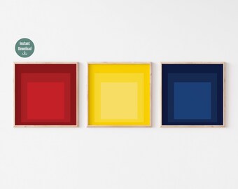 Primary Color Wall Art - Etsy