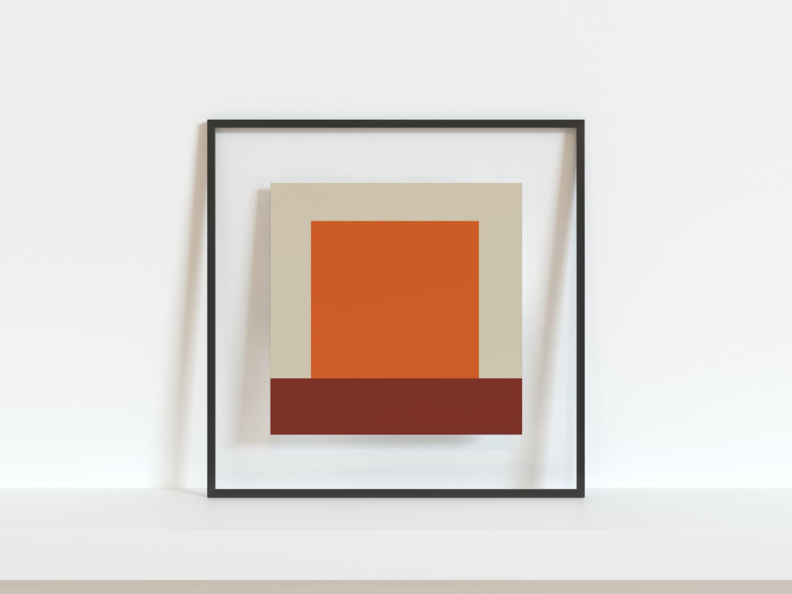 Mid Century Modern Square Art Print Set | Muted Colors (digital ...