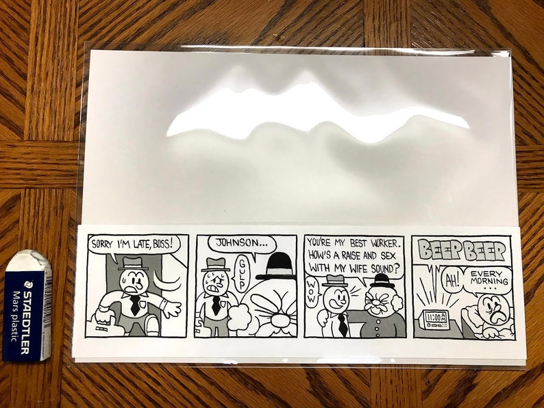 Late Again - Original Comic Strip - Etsy