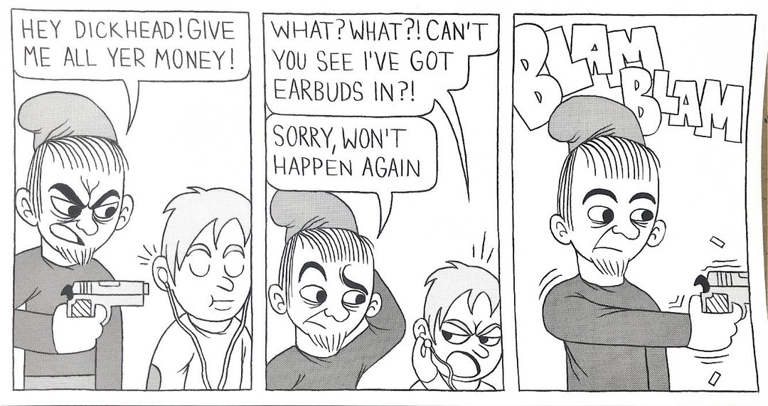 Robbery Etiquette Original Comic Strip - Etsy