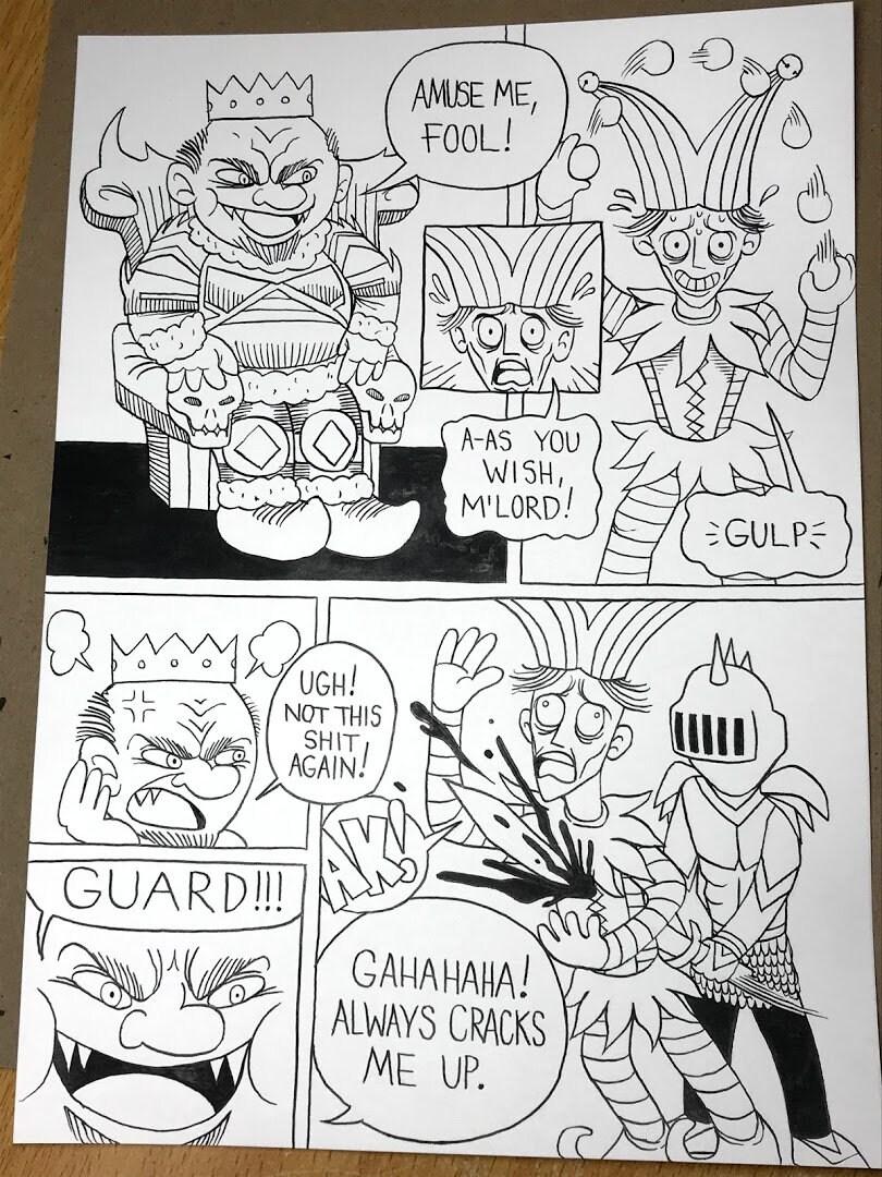 The King's Fool Original Comic Strip - Etsy