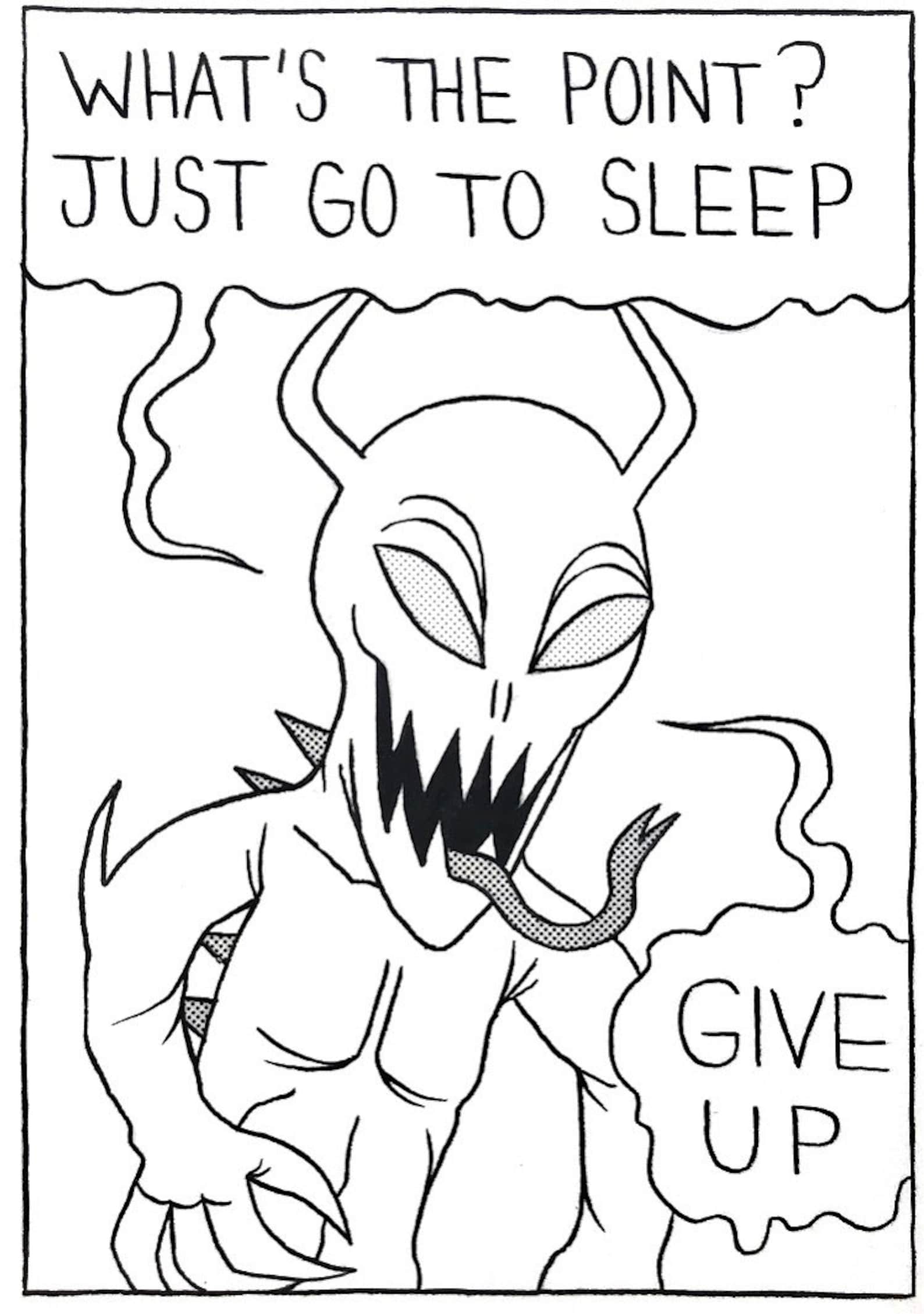 Sleep Demon - Original Comic Strip - Etsy UK