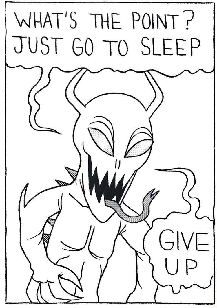 Sleep Demon - Original Comic Strip - Etsy