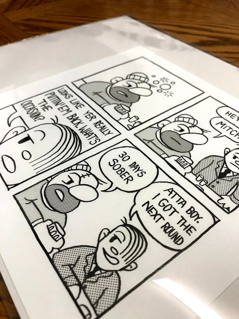 The Regulars - Original Comic Strip - Etsy
