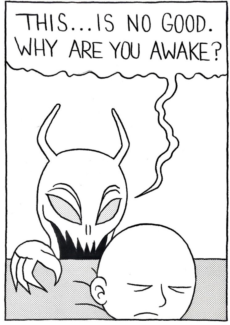 Sleep Demon - Original Comic Strip - Etsy UK