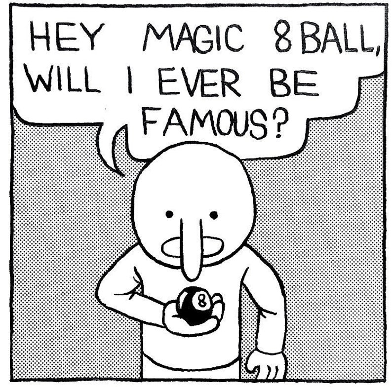 Magic 8 Ball Original Comic Strip - Etsy