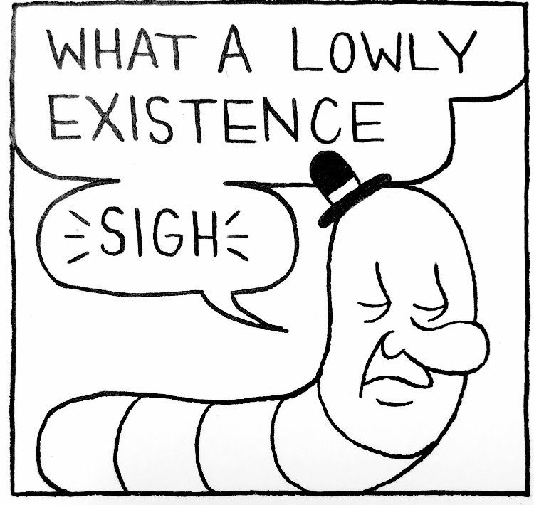 Lowly Worm Original Comic Strip - Etsy