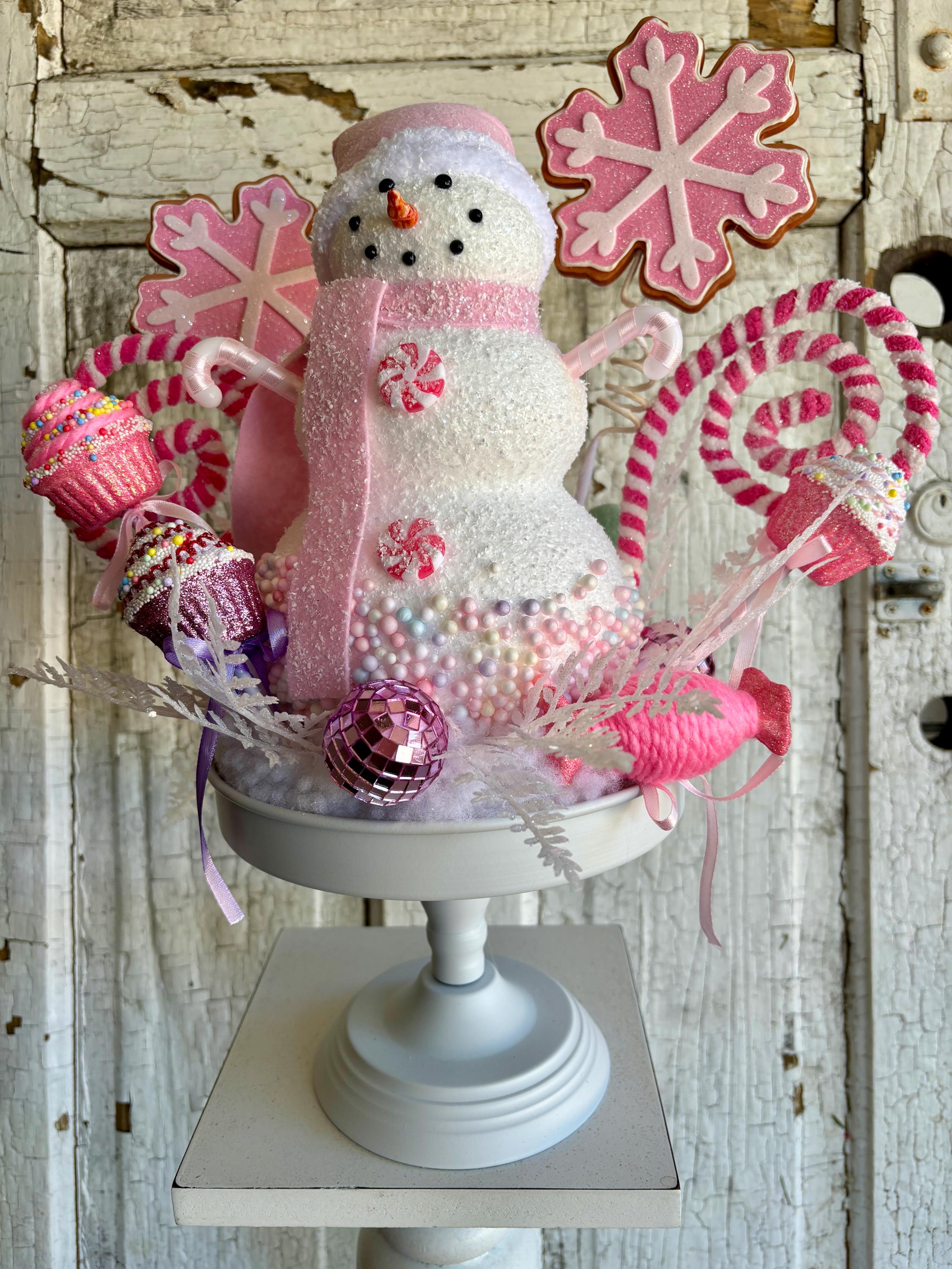 Christmas Snowman Arrangement, Table Decor, Christmas Decor, Christmas ...