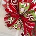 Christmas Peppermint Wreath, Christmas Door Wreath, Christmas Decor ...