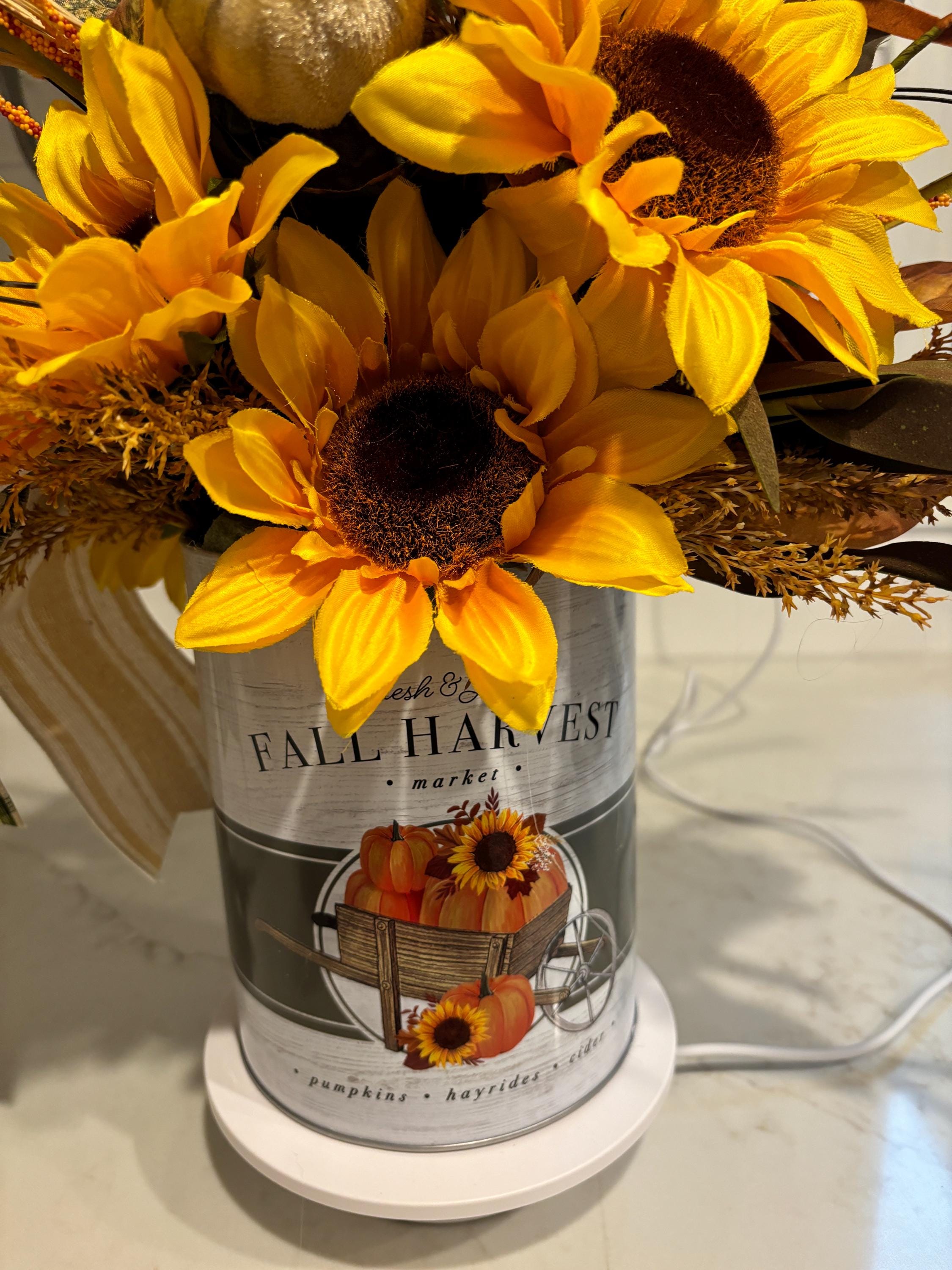 Autumn Table Decor, Sunflower Decor, Fall Table Decor, Sunflower ...