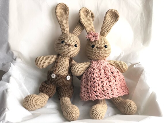 Bunny Toys for Boys and Girls Cute Knitted Bunny Toy Gift Idea - Etsy