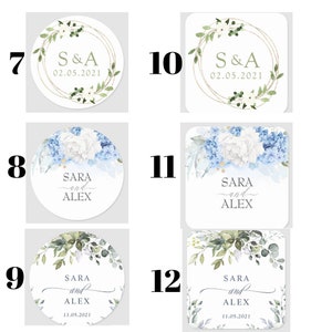 Wedding Favor Label, Personalised Party Favour Stickers,wedding Cupcake ...