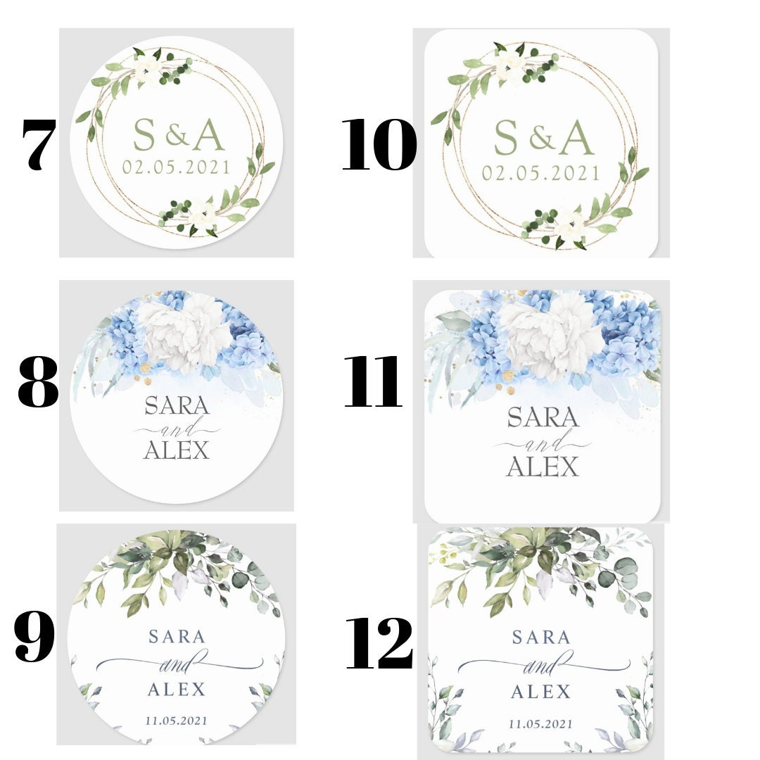 Wedding Favor Label, Personalised Party Favour Stickers,wedding Cupcake ...