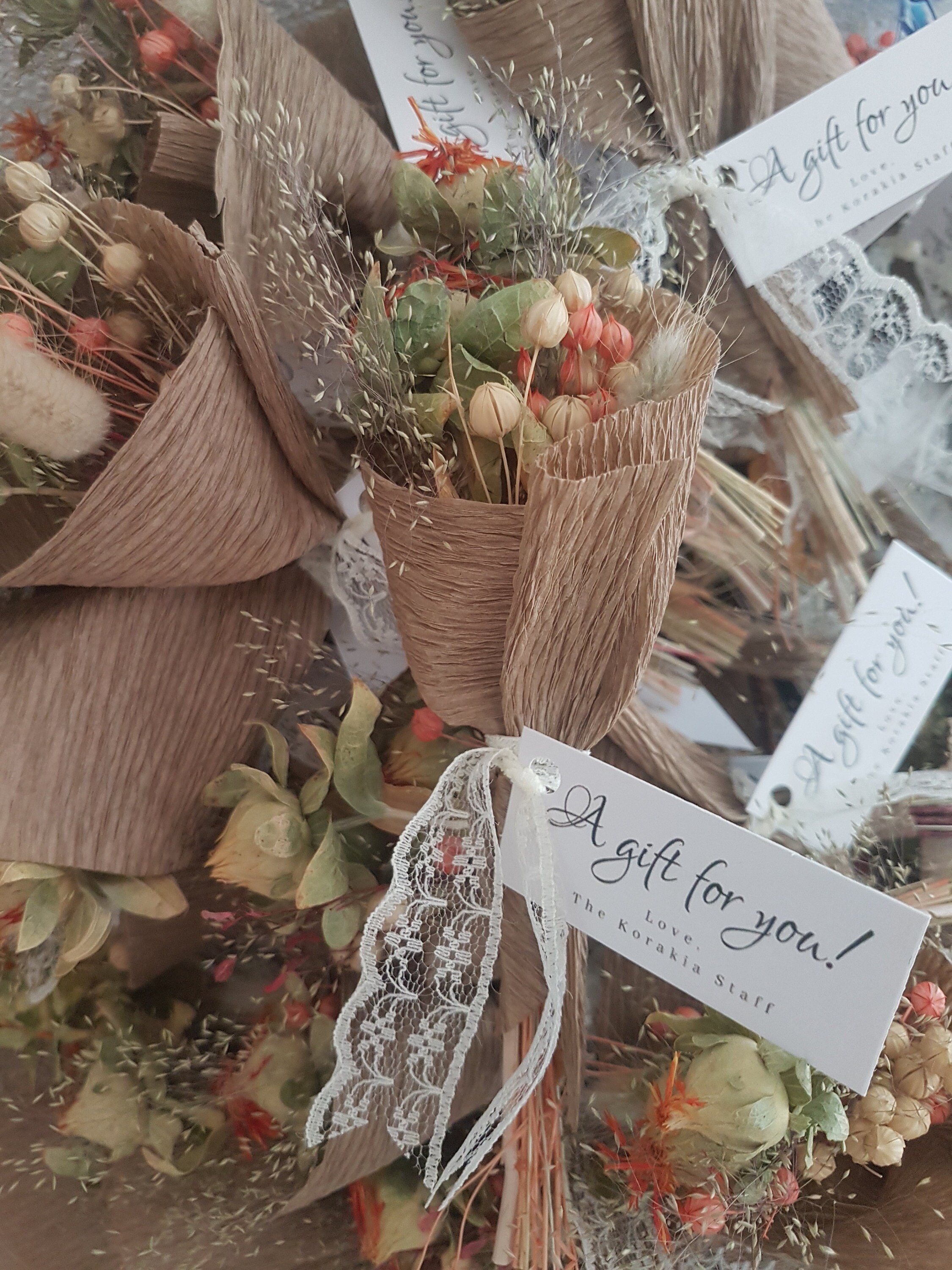 Dried Flower Wedding Favors Mini Bouquets-elegant Dried Flower Gift for ...
