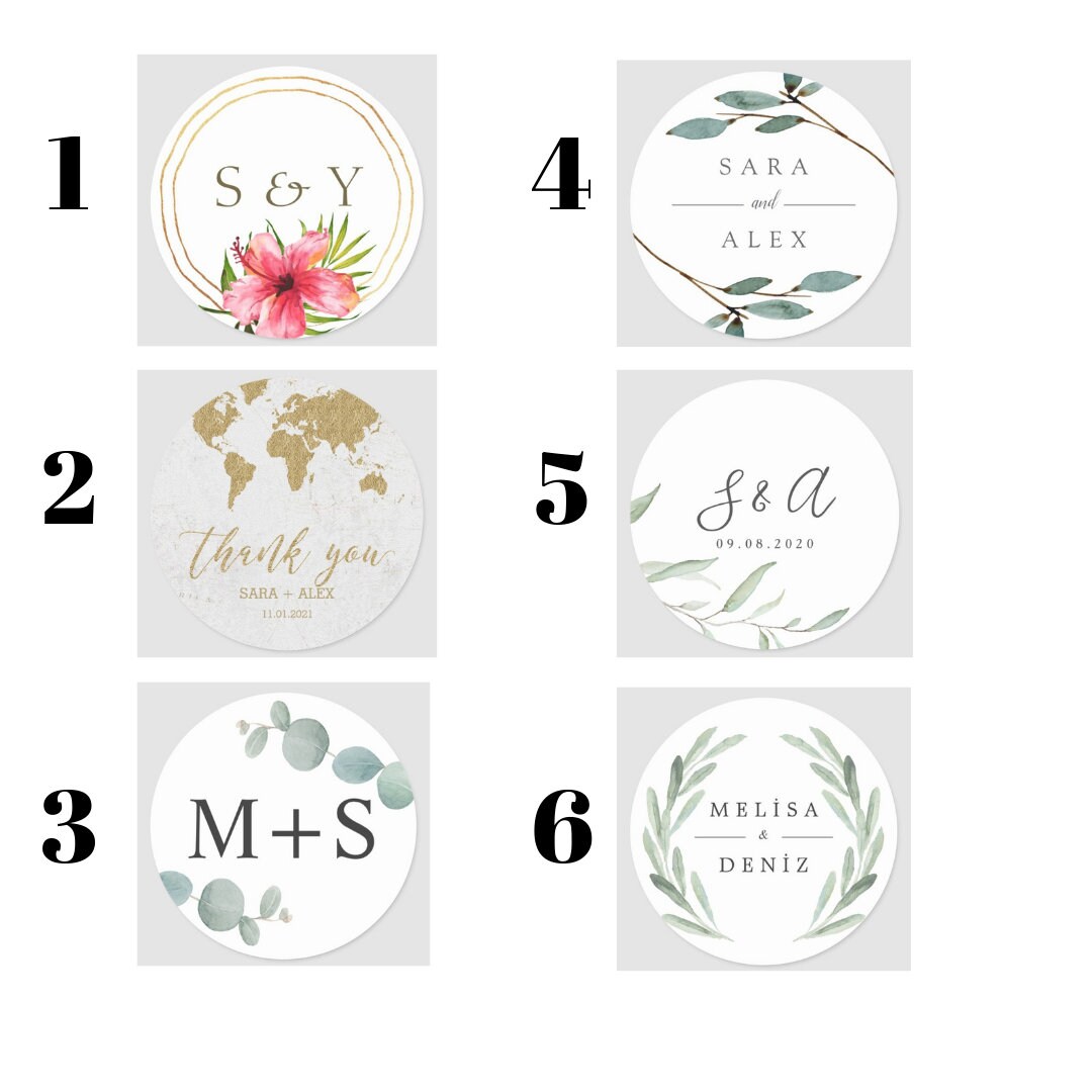Wedding Favor Label, Personalised Party Favour Stickers,wedding Cupcake ...