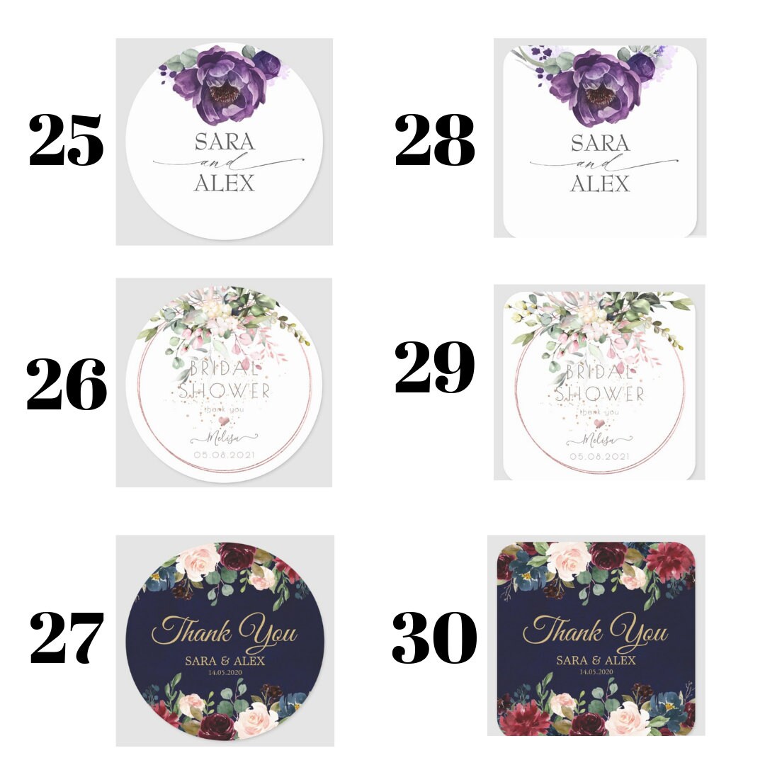 Wedding Favor Label, Personalised Party Favour Stickers,wedding Cupcake ...