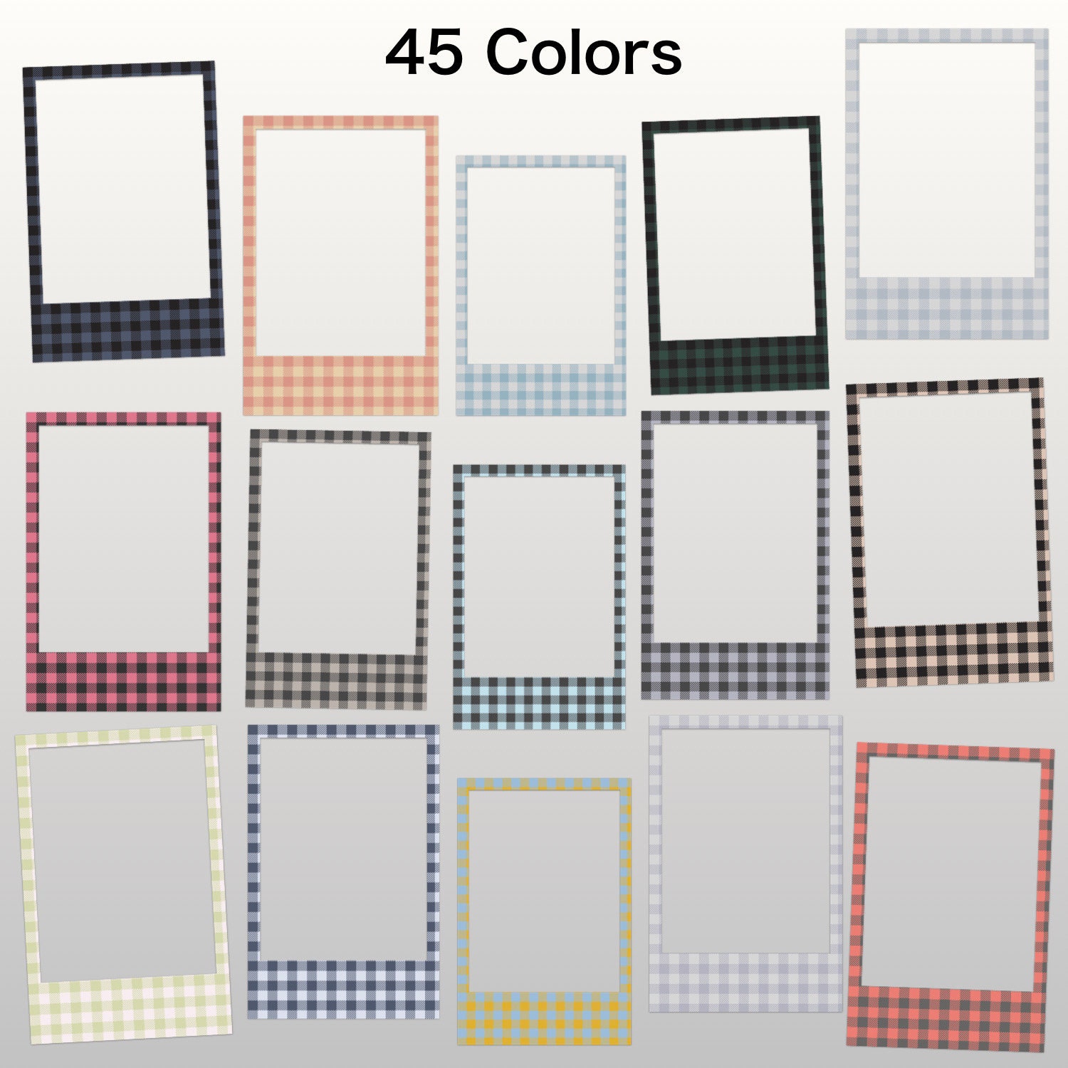 Polaroid Frames | Instax Frames | Stickers | PNG | Instant Download ...