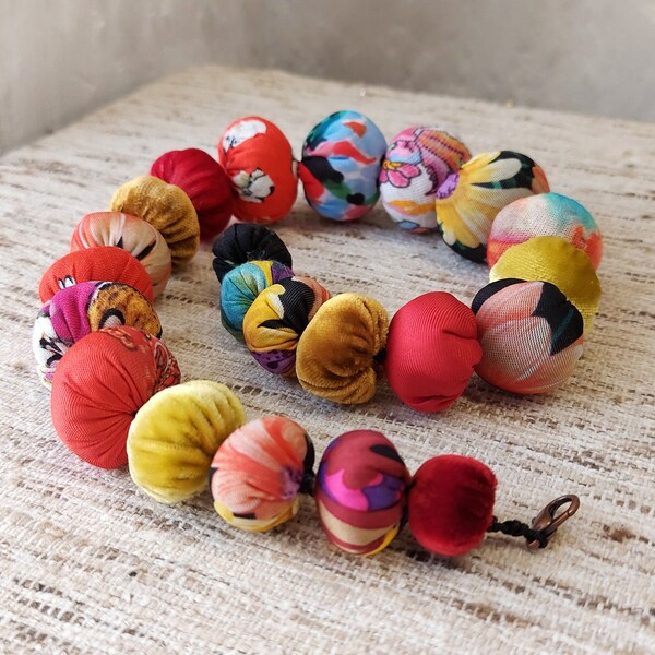 Textile Necklace - Etsy