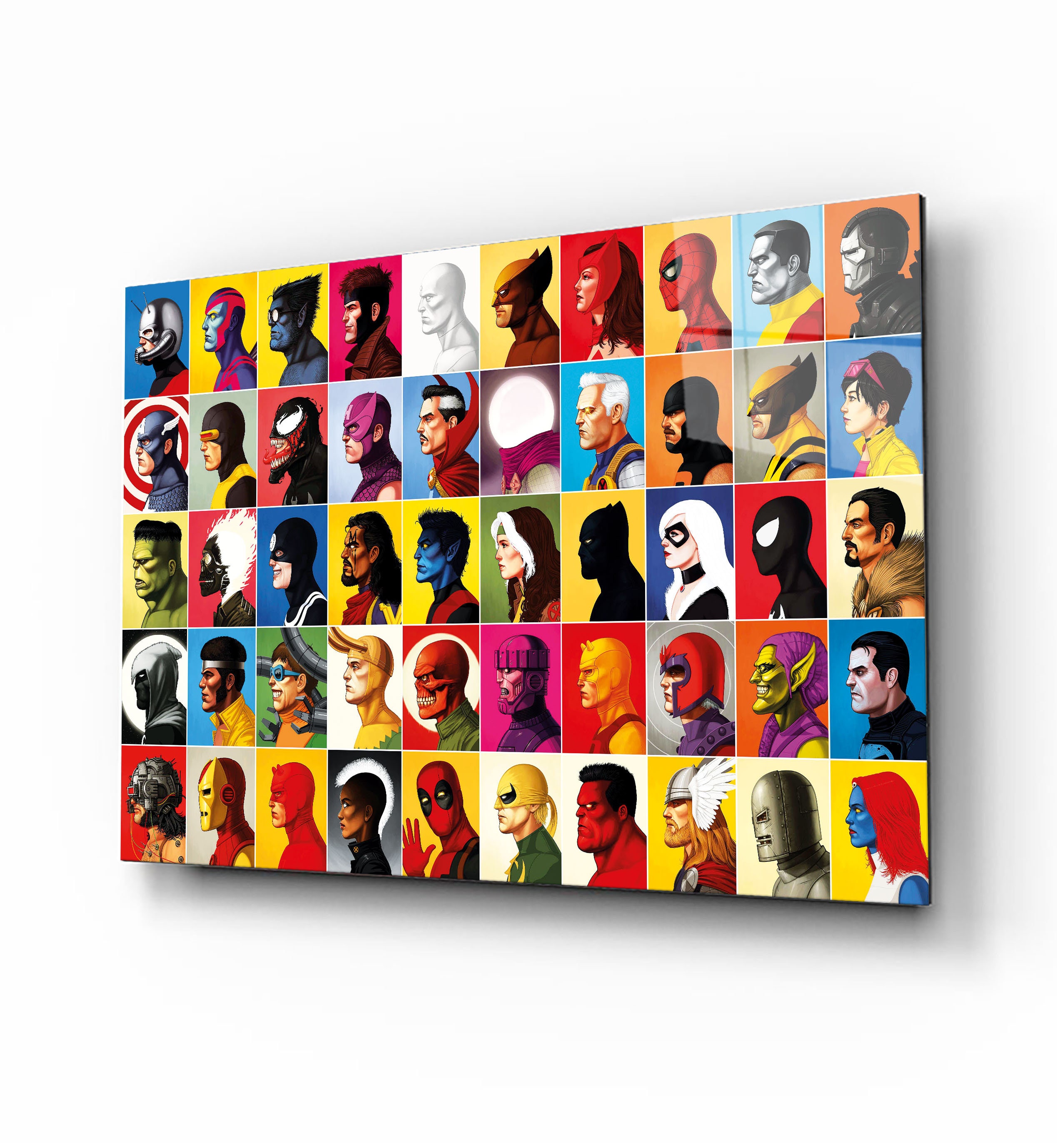 MARVEL HEROES ART Super Hero Wall Art Movie Lover Art - Etsy