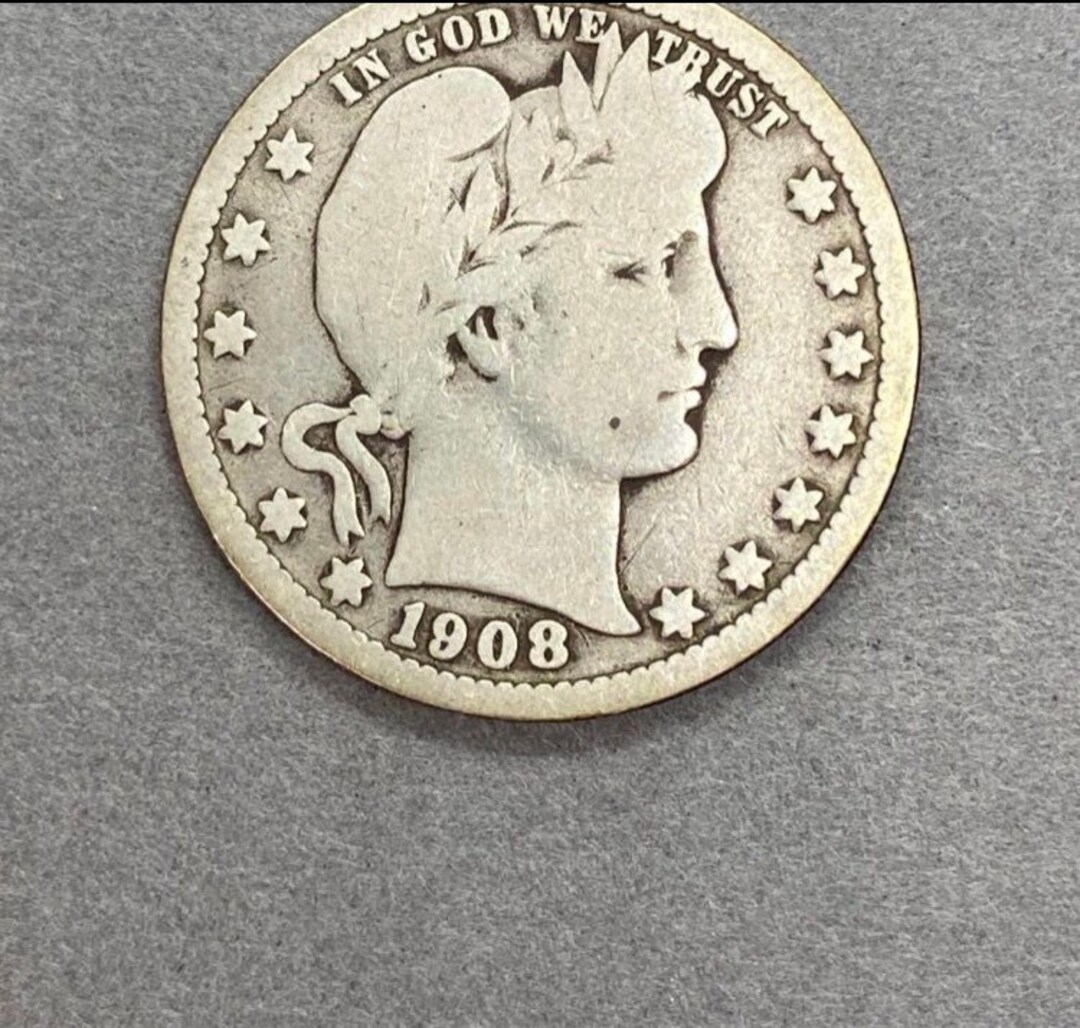 1908-O US Silver Barber 25 Cent Piece - Etsy Österreich