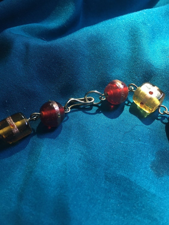 Multi Colored Beaded Boho Style Vintage Necklace 24” - Gem