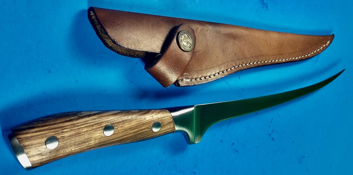Fish Poultry Filet 7 Knife Curved Blade Knife. German - Etsy