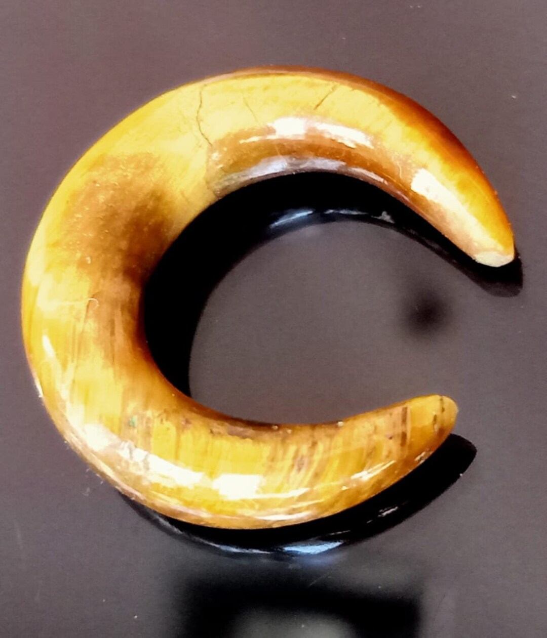 Tiger Eye, Stone Septum, Spike,gauges, Nose Size 3MM. to 10MM. and ...