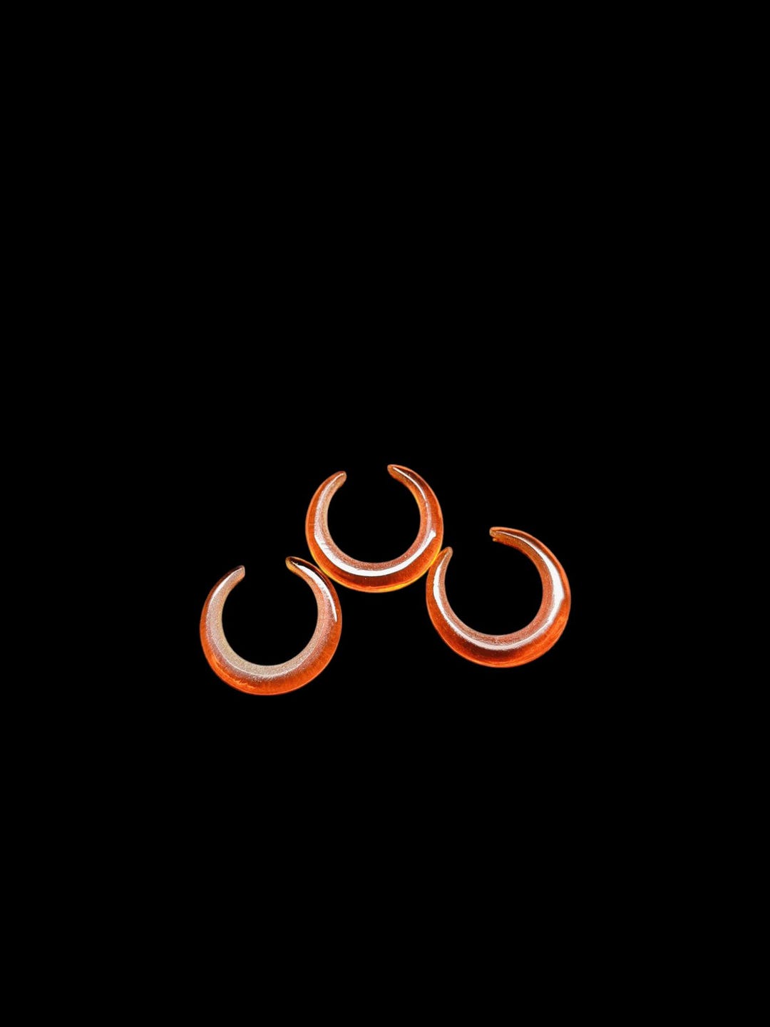 Orange Colour Nose Pin Stone Stretcher Septum Nose Ring 2mm&12mm Custom ...