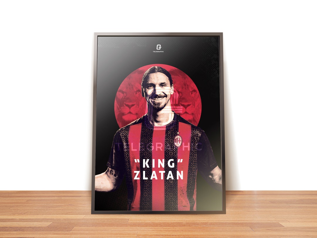 Zlatan Ibrahimovic Poster Print Ac Milan - Etsy
