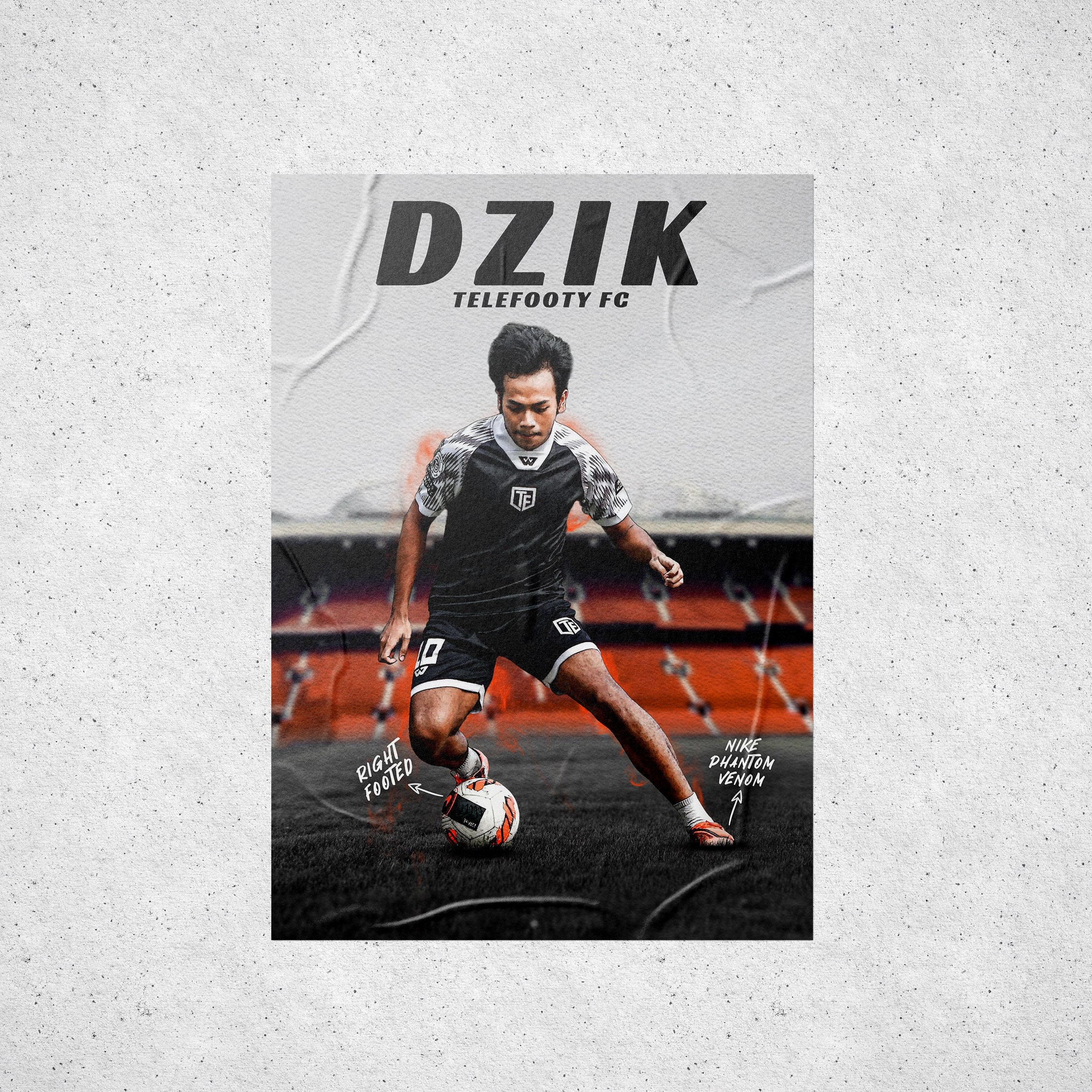 Custom Football Soccer Player Poster Print Gift - Etsy