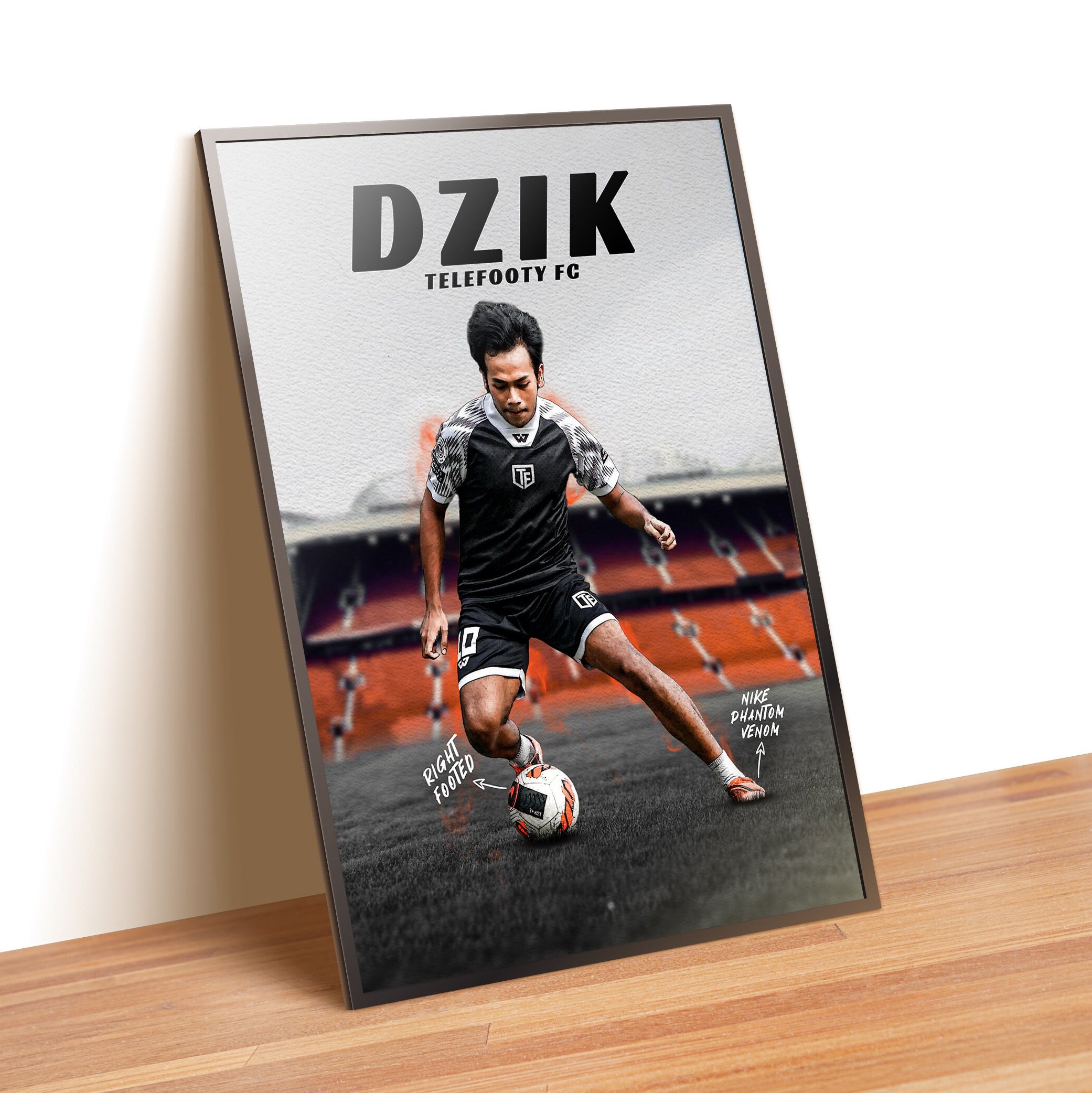 Custom Football Soccer Player Poster Print Gift - Etsy