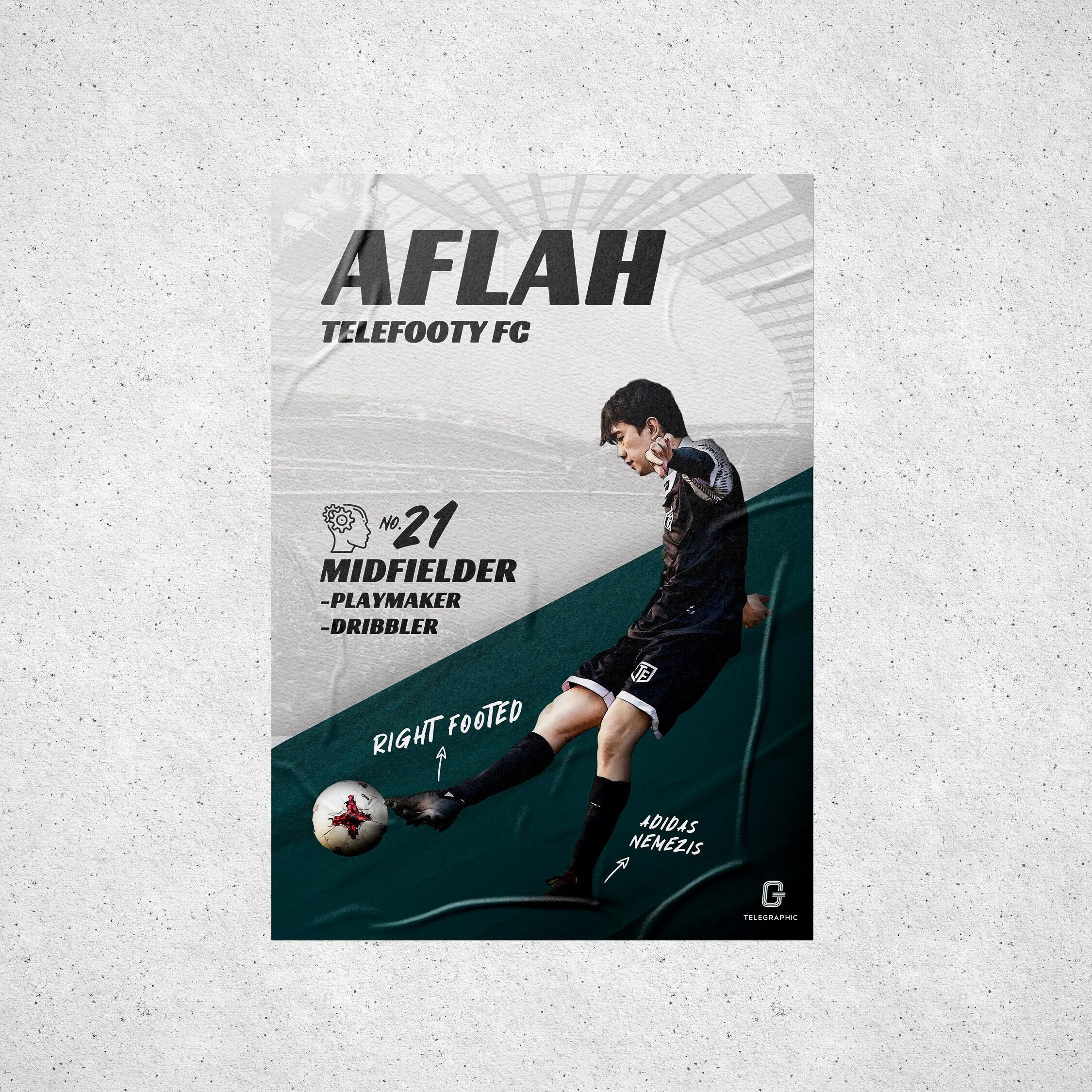 Custom Football Soccer Player Poster Print Gift - Etsy