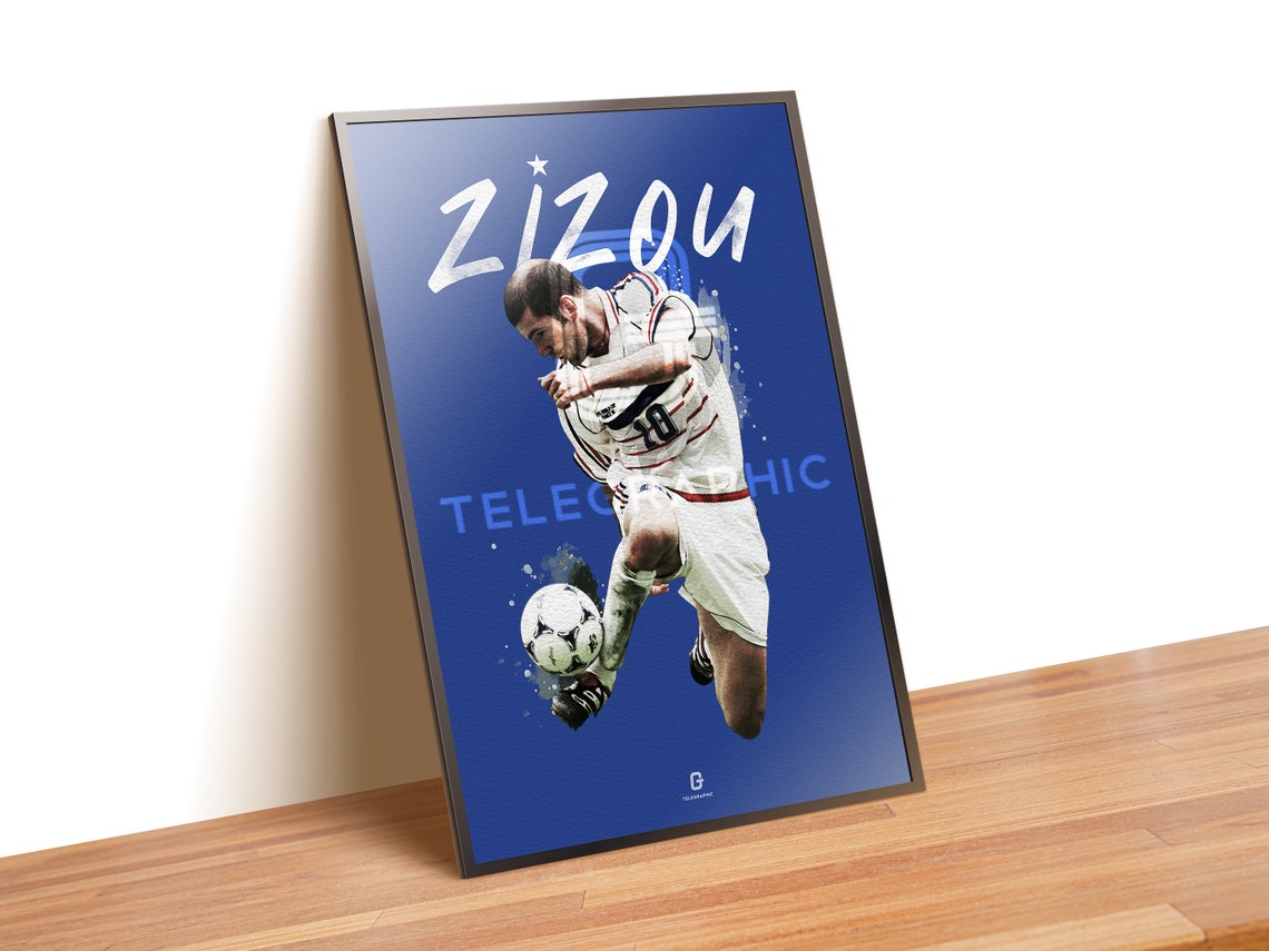 Zinedine Zidane Poster Print France Real Madrid - Etsy