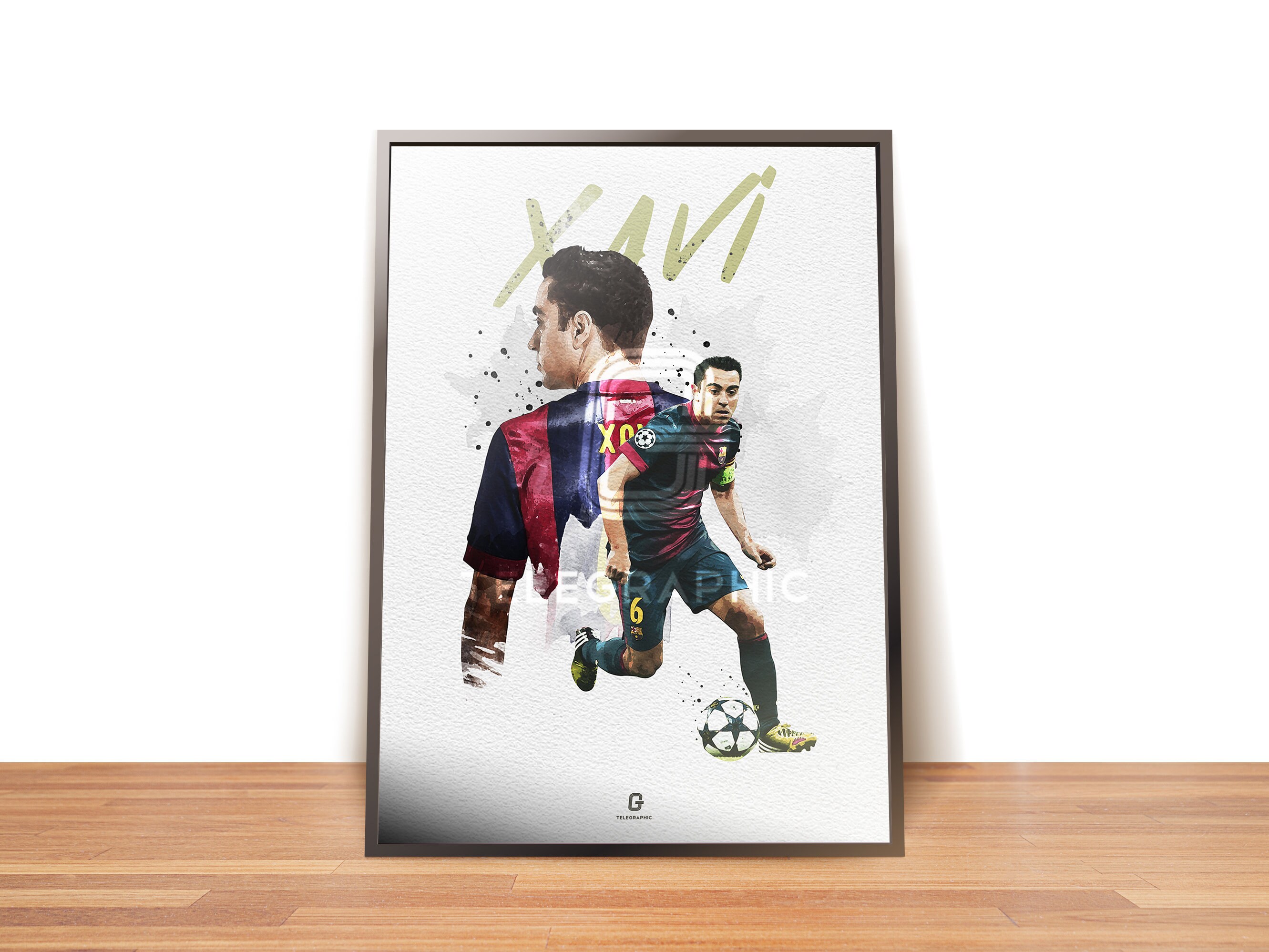 Xavi Hernandez Poster Print Fc Barcelona - Etsy