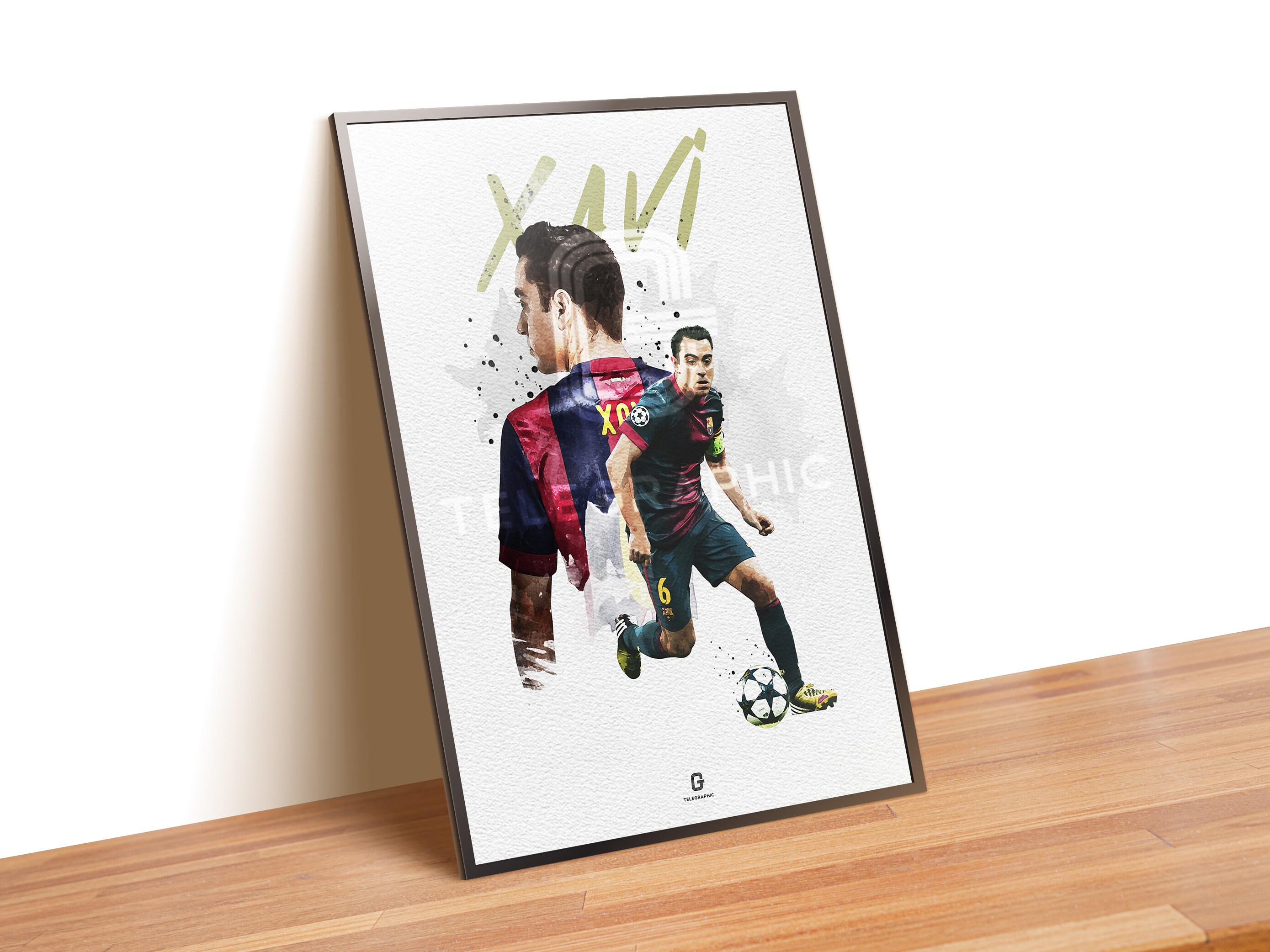 Xavi Hernandez Poster Print Fc Barcelona - Etsy