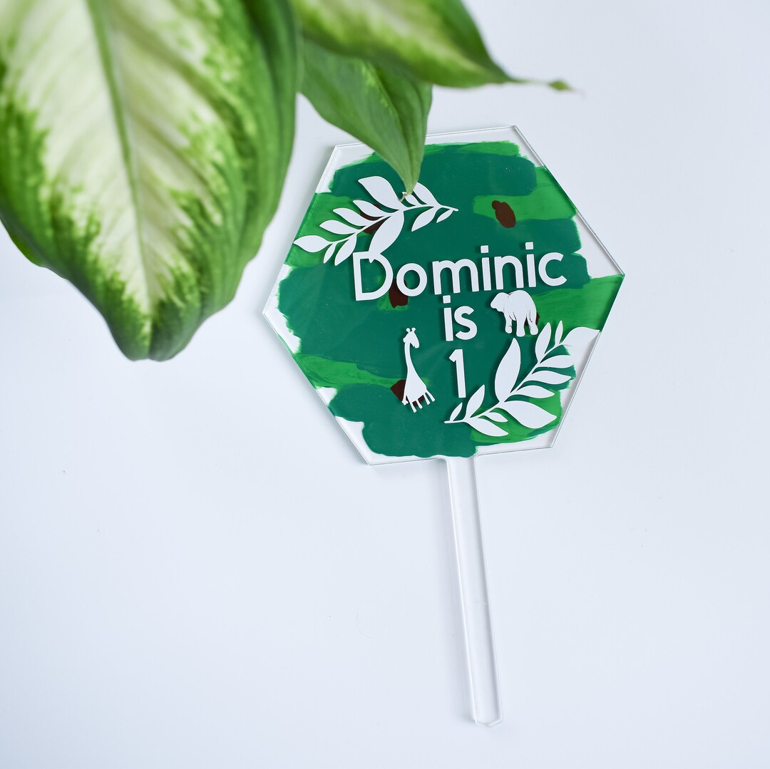 Hexagonal Cake Topper - Etsy