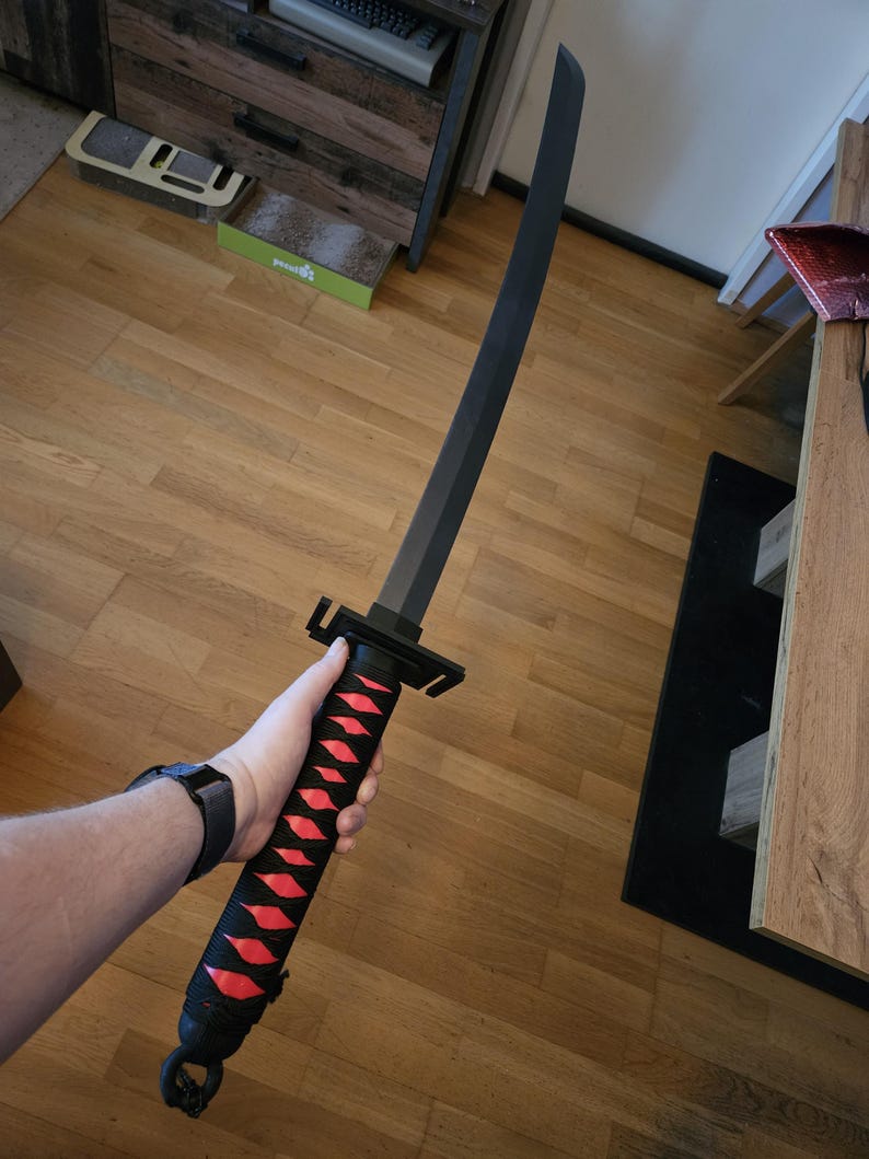 Tensa Zangetsu STL Files – 3D Printable Bleach Katana | Cosplay Prop ...