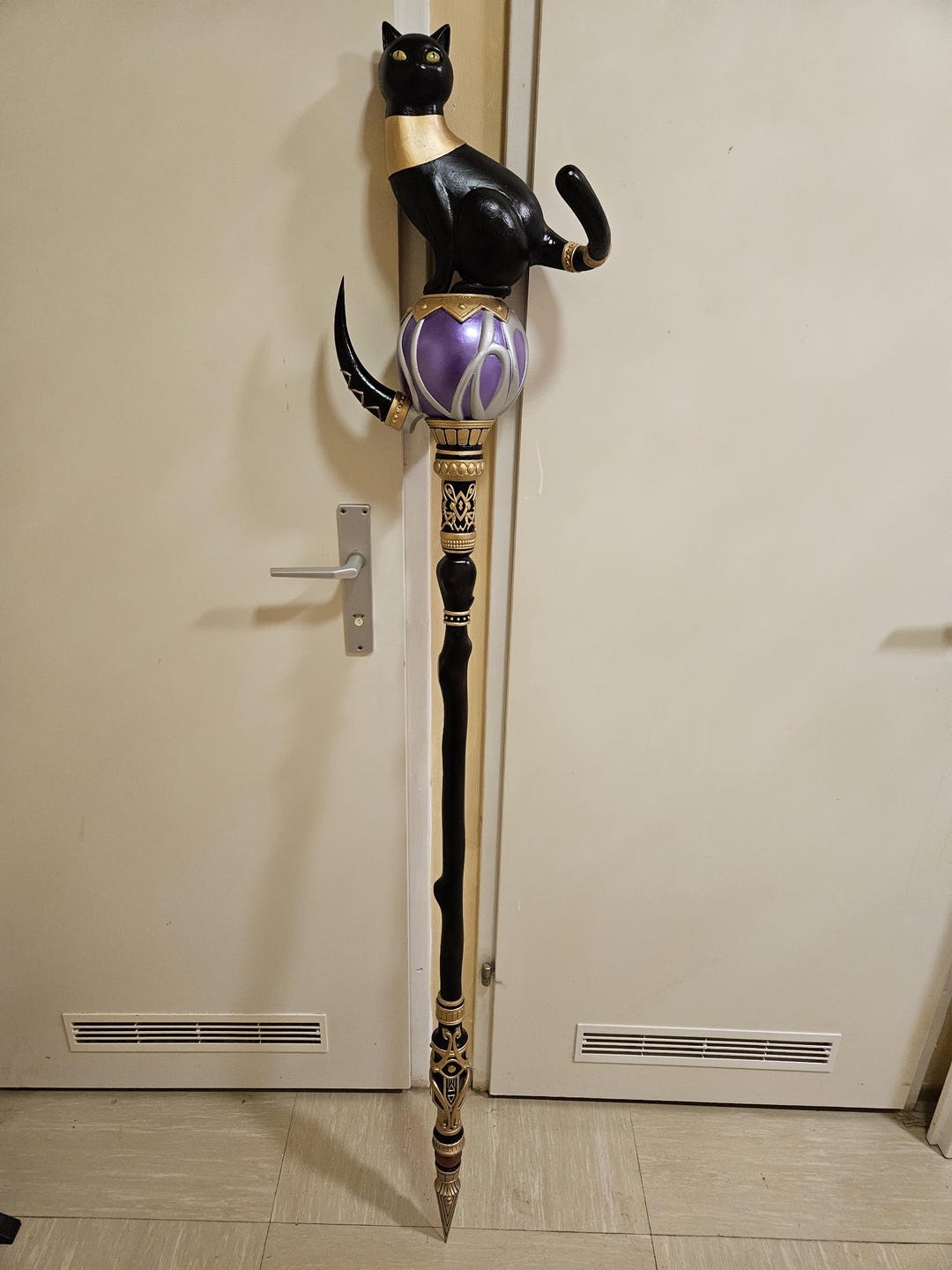 FFXIV - Black Mage Gridavour Replica Staff With Oak Core - Etsy