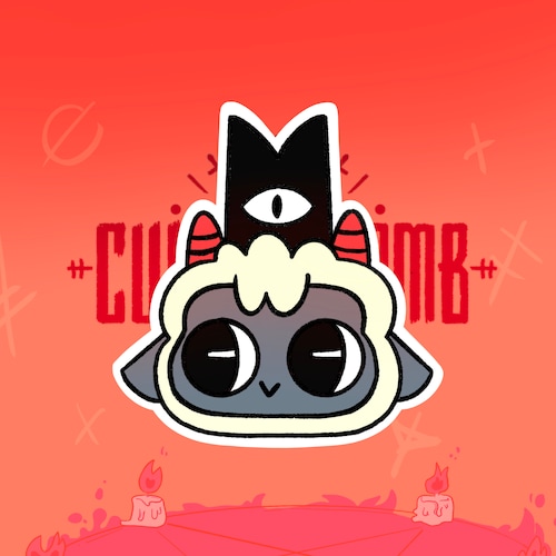 Cult of the Lamb Colored Sticker - Etsy Australia