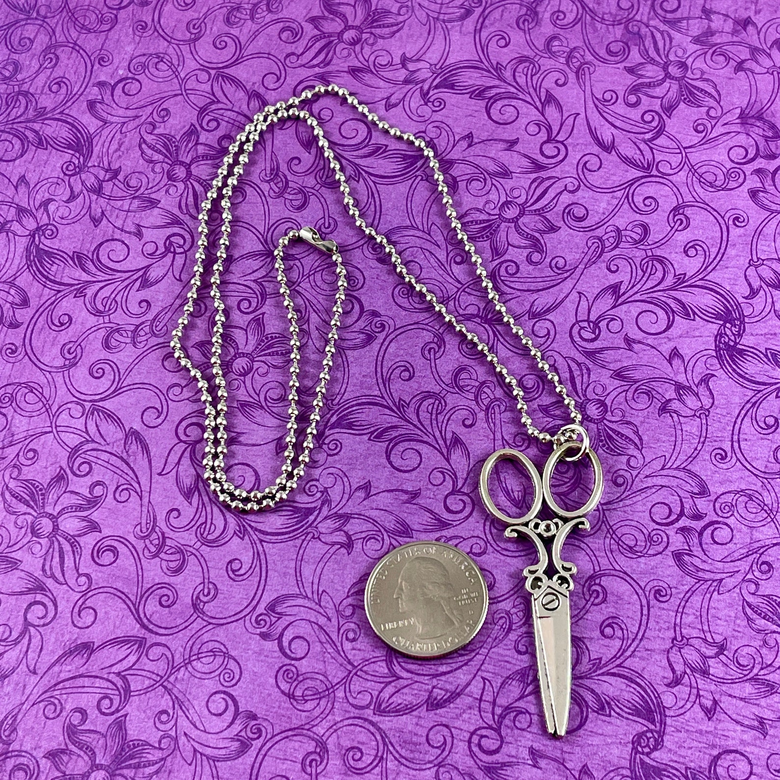 Scissors Necklace Gothic Fashion Goth Dark Fun Playful - Etsy