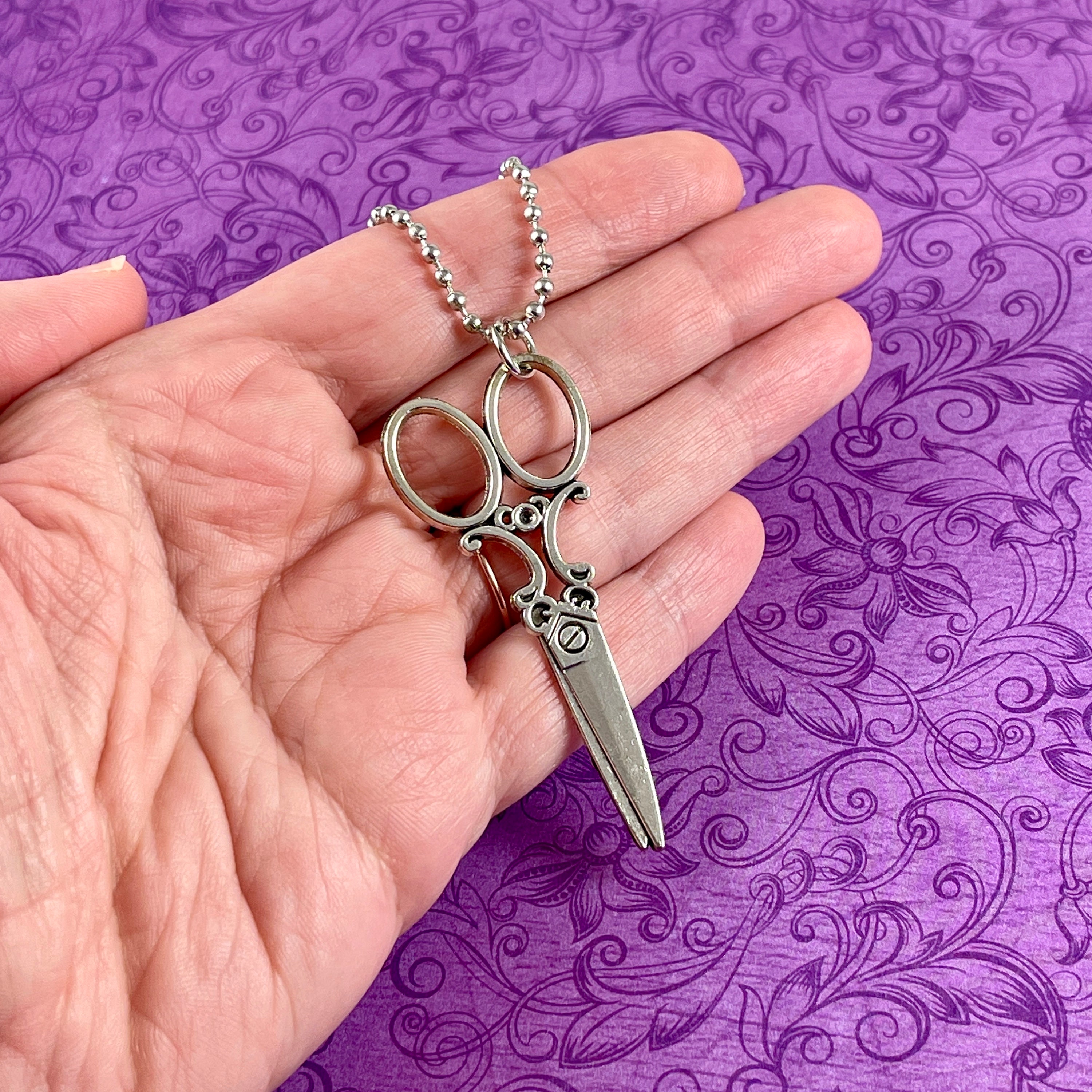 Scissors Necklace Gothic Fashion Goth Dark Fun Playful - Etsy