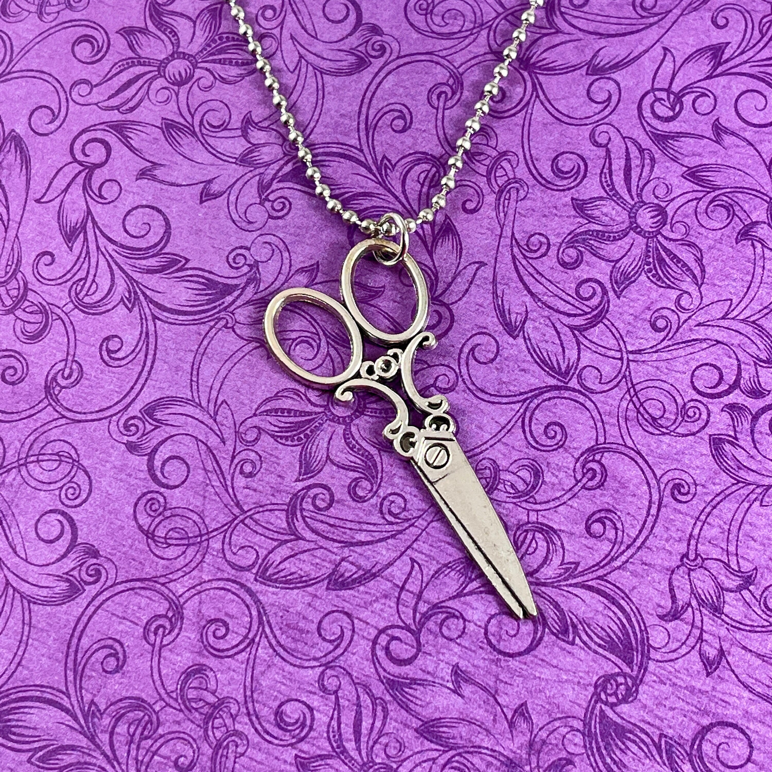 Scissors Necklace Gothic Fashion Goth Dark Fun Playful - Etsy