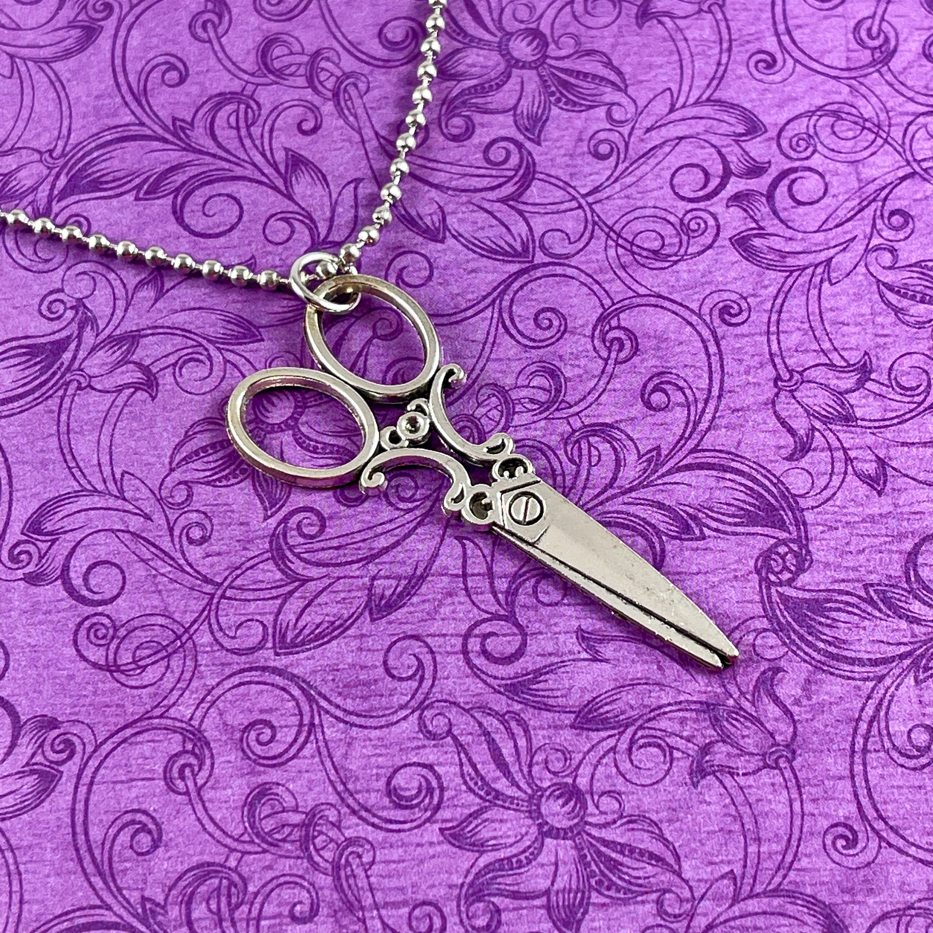 Scissors Necklace Gothic Fashion Goth Dark Fun Playful - Etsy