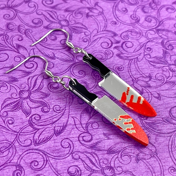 Emo Girl With Bloody Knife