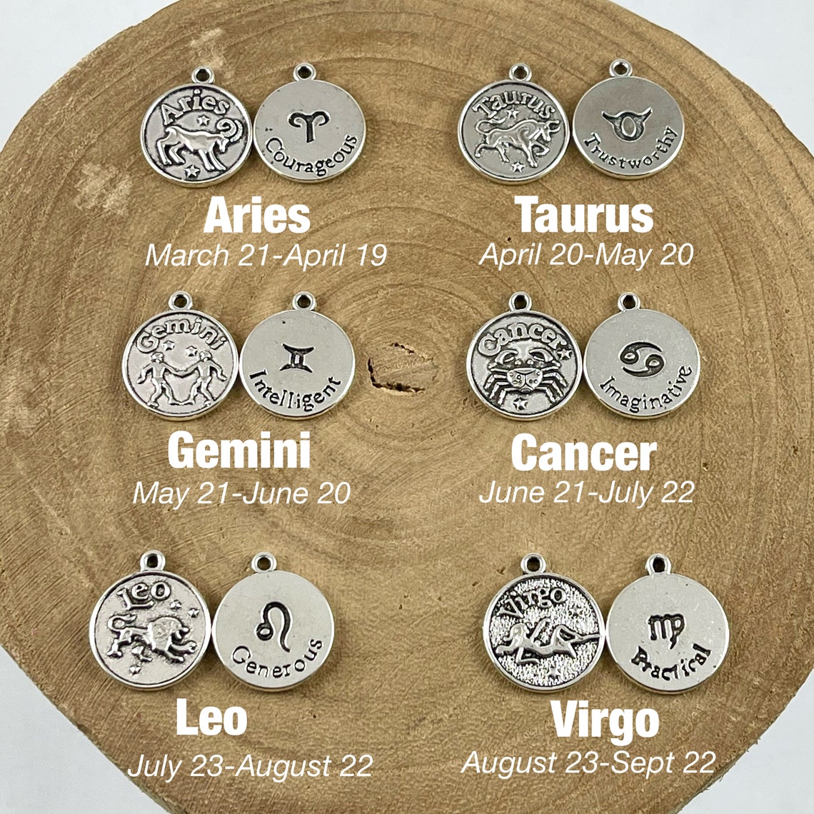 Personalized Zodiac Quartz Keychain | Etsy