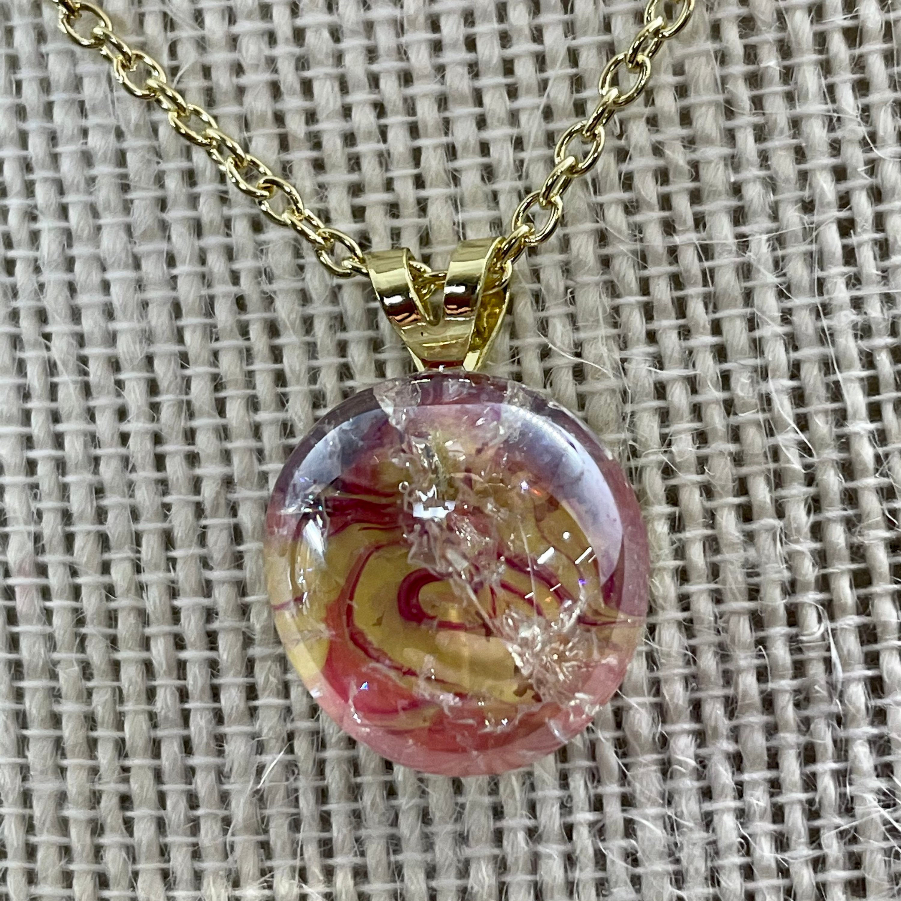 Classic GOLD Shattered glass Ceiling Necklace - Etsy